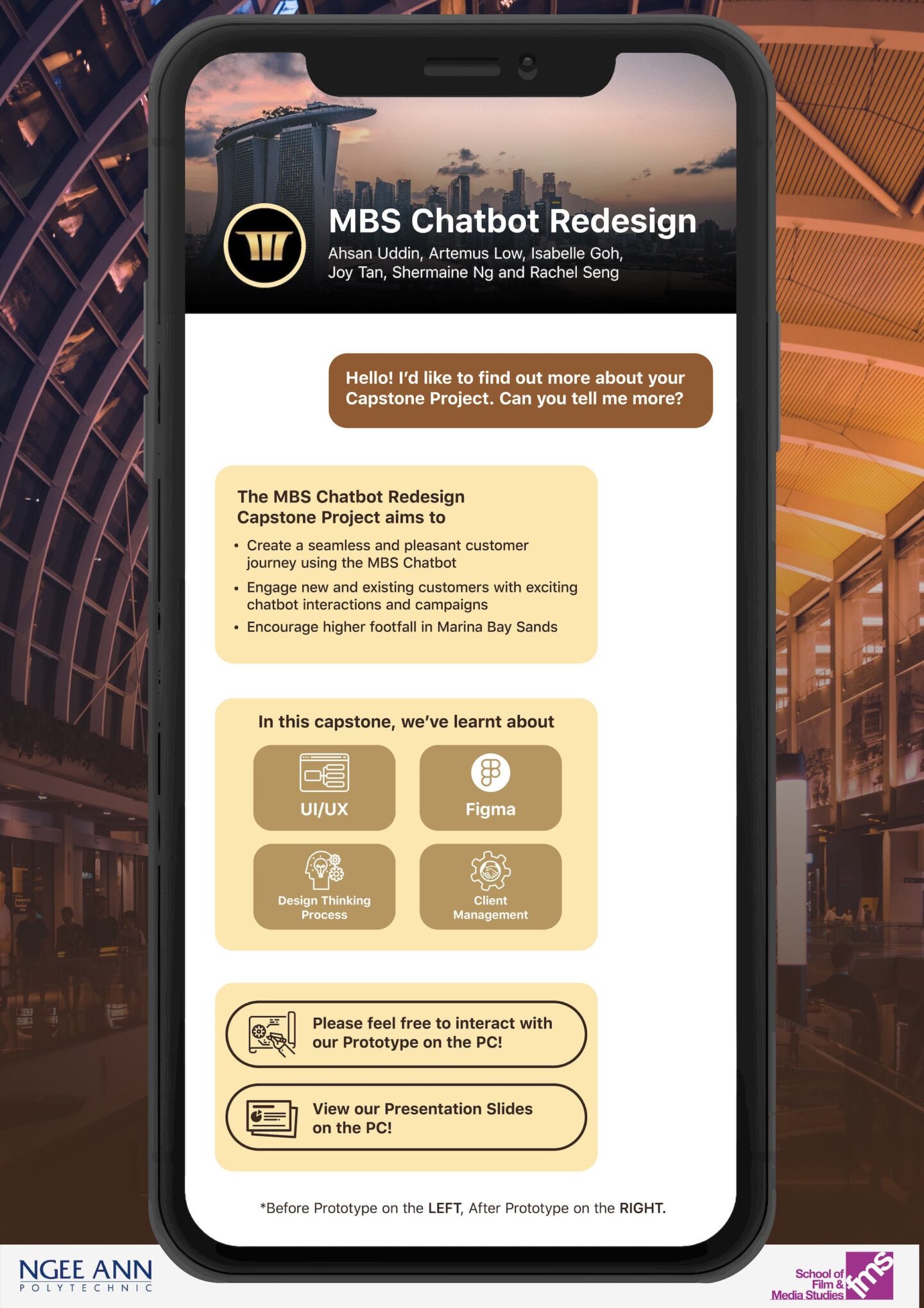 Marina Bay Sands Chatbot – FMS Stories 2023